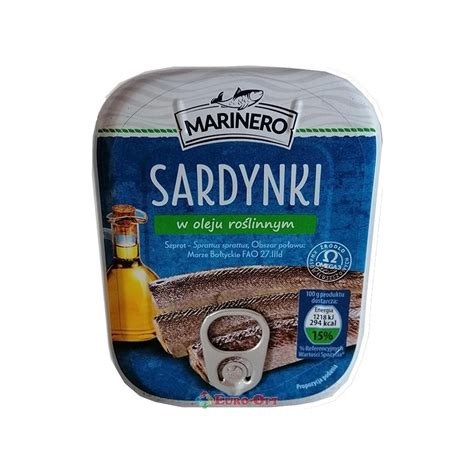 Сардини в олії Marinero Sardynki w Oleju Roslinnym 110g Euro Opt