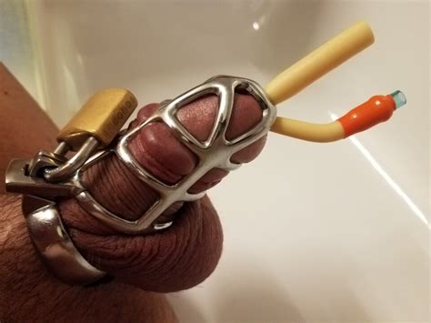 Catheter Insertions Secured With Chastity Cage Gay Porn B1 Xhamster