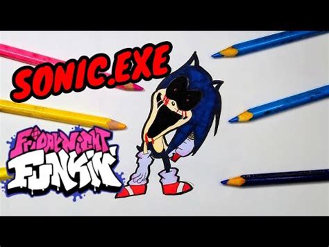 Como Dibujar A Sonic Exe De Friday Night Funkin Facil Paso A Paso