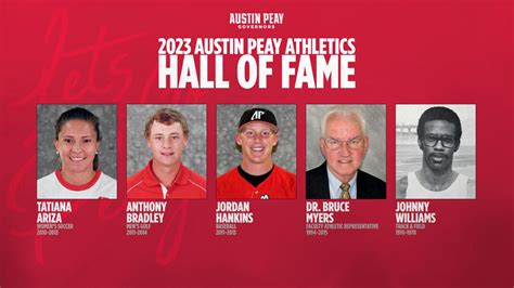 Austin Peay State University Announces 2023 APSU Athletics Hall Of Fame