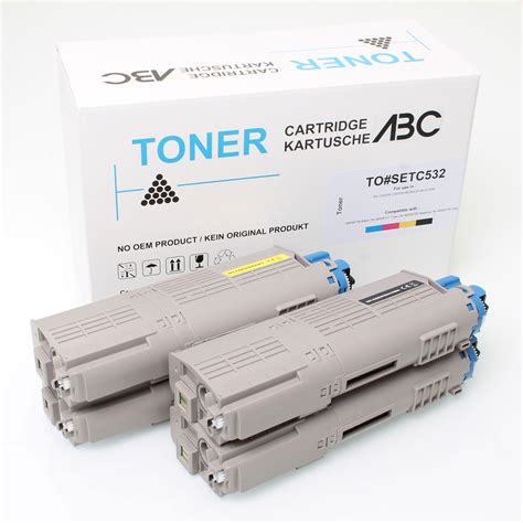 Kompatibles Set 4x Toner XXL Oki C532 C542 MC563 MC573 C532DN C54