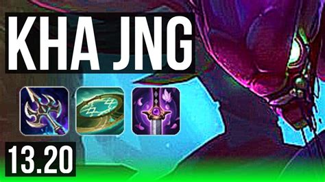 KHA Vs KAYN JNG 2 2M Mastery 7 Solo Kills 1000 Games Godlike