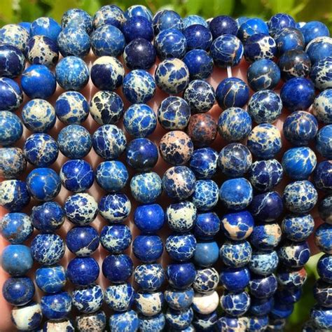 Green Sea Sediment Jasper Grade A Round Synthetic Gemstone Etsy