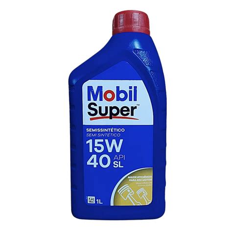Óleo Motor 15W40 Semi Sintético API SL Mobil Super 2000 X1 Sermi