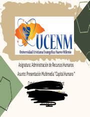 Presentaci N Multimedia Capital Humano Pdf Asignatura Administraci N