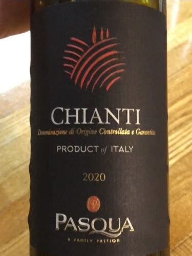 2020 Pasqua Vigneti E Cantine Chianti Vivino US
