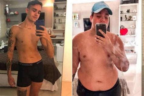 Filho de Solange Almeida posta mudança nas redes sociais após perder 75