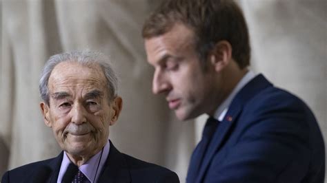 Mort De Robert Badinter Emmanuel Macron Annonce Qu Un Hommage