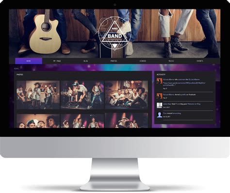 create a music website music website builder ning