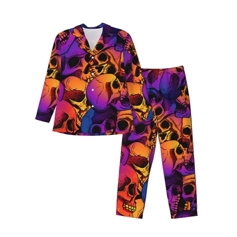 Bingfone Men S Pajama Set 2 Piece Loungewear Pjs Long Sleeve With