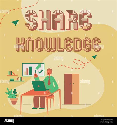 Conceptual Display Share Knowledge Business Idea Teaching Others What