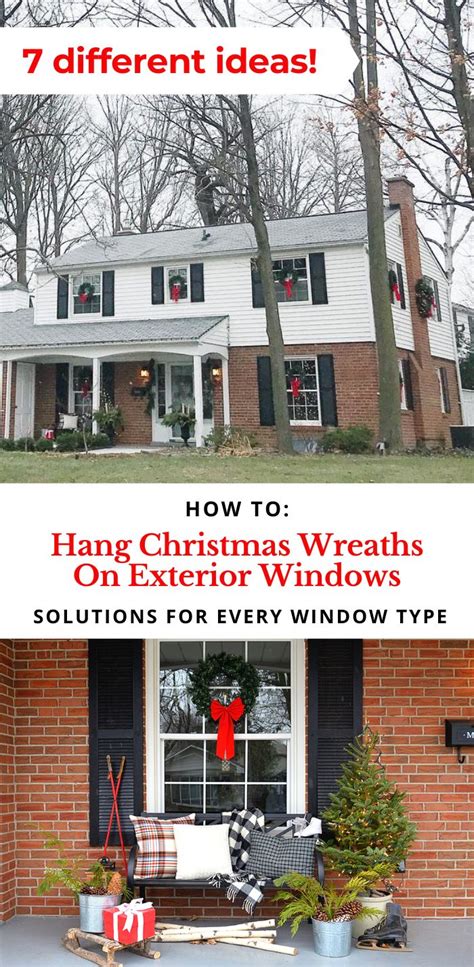 Rambling Renovators 7 Ways To Hang Wreaths On Windows Outdoor