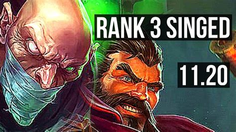 Singed Vs Graves Top Rank Singed Games M