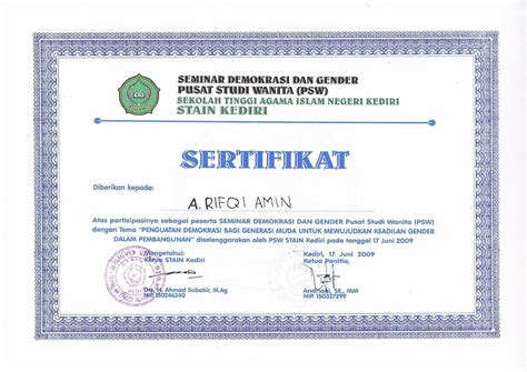 Format Contoh Sertifikat Tpq Wajib Tahu Guna Menciptakan Sertifikat