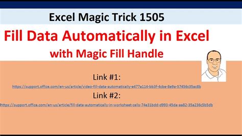 Excel Magic Trick 1505 Fill Data Automatically In Excel With Magic