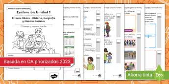 Historia Y Ciencias Sociales Evaluaciones Unidad Pruebas Ch