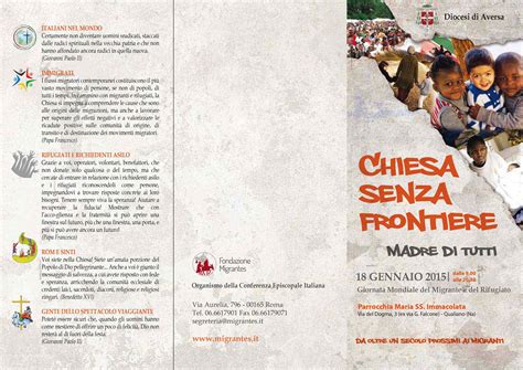 Giornata Mondiale Del Migrante E Del Rifugiato Diocesi Di Aversa