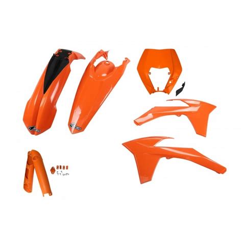 FULL KIT PLÁSTICO UFO KTM EXC 125 250 EXCF 350 450 12 13 NARANJA