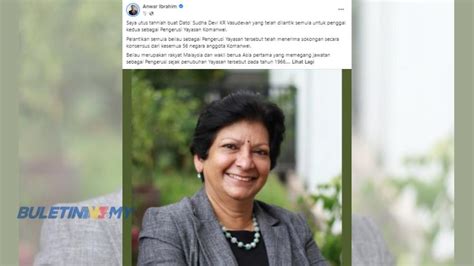 PM Anwar Ucap Tahniah Kepada Sudha Devi Dilantik Semula Pengerusi