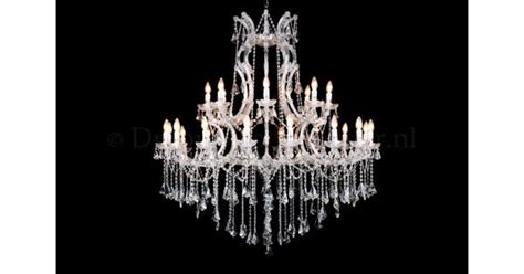 Kristallen Kroonluchter Maria Theresa 24 Lichts Kristal Chroom