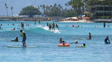 Waikiki Beach Surfer Surfing Hawaii Oahu Honolulu ワイキキビーチ 20170607 2 Youtube