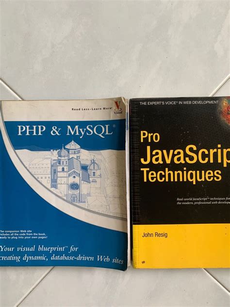 php and mysql and pro javascript techniques hobbies and toys books and magazines fiction and non