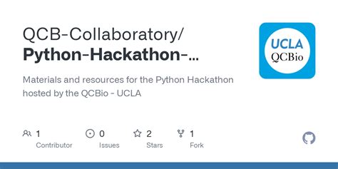 github qcb collaboratory python hackathon winter2018 materials and resources for the python