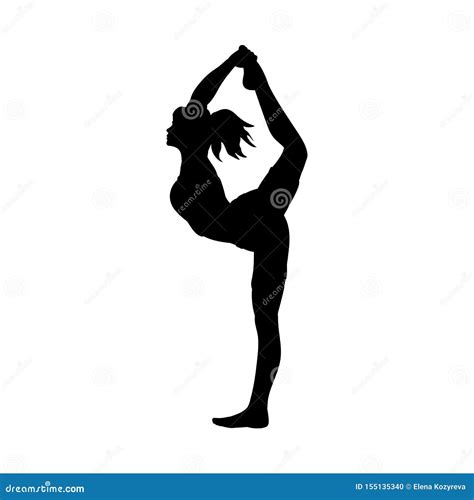 Flexibilidad Del Entrenamiento De La Actitud De La Yoga De La Muchacha