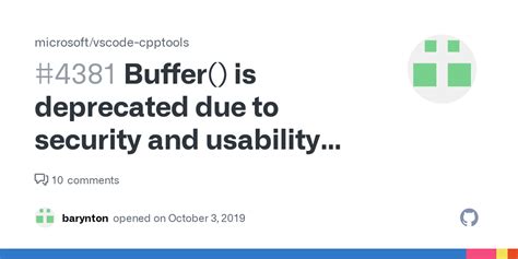 Buffer Is Deprecated Due To Security And Usability Issues Issue