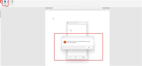 Word Plug In Error Unexpected Character Encountered While Parsing Value