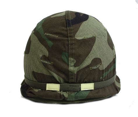 Army Helmet M 1 Woodland Camo Cover Complete And Original Issue