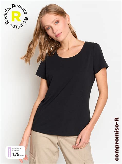 Ripley Polo Manga Corta Mujer Marquis Round