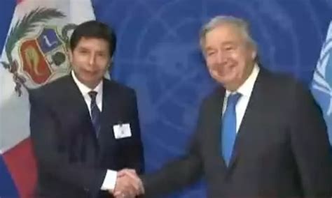 Presidente Castillo se reunió con el secretario general de la ONU Canal N