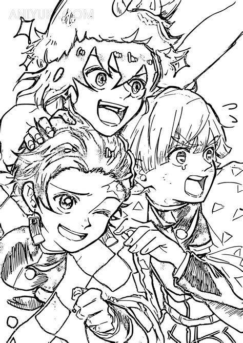 Dibujos De Inosuke Hashibira Para Colorear Dibujos Para Imprimir