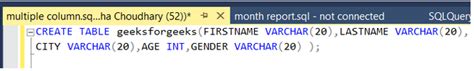 SQL Multiple Column Ordering GeeksforGeeks