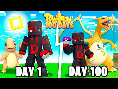 I Spent Days In Minecraft Pok Mon Pixelmon Youtube