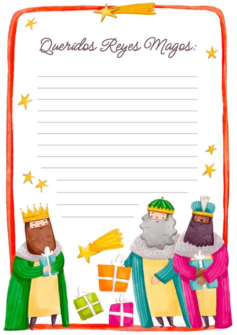 Cartas De Los Reyes Magos Para Imprimir