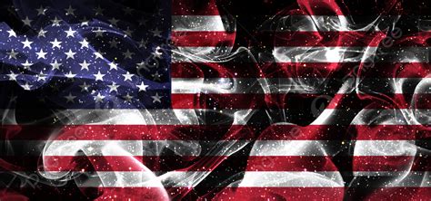 United States Flag Smoke Background United States Flag Smoke
