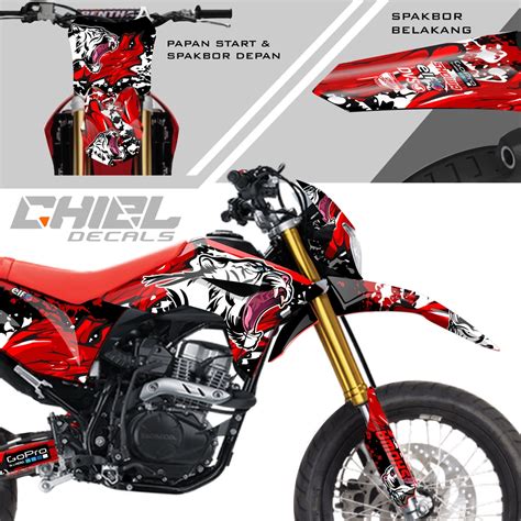 Jual COD DECAL STIKER MOTOR STICKER DEKAL HONDA CRF 150 L DESAIN