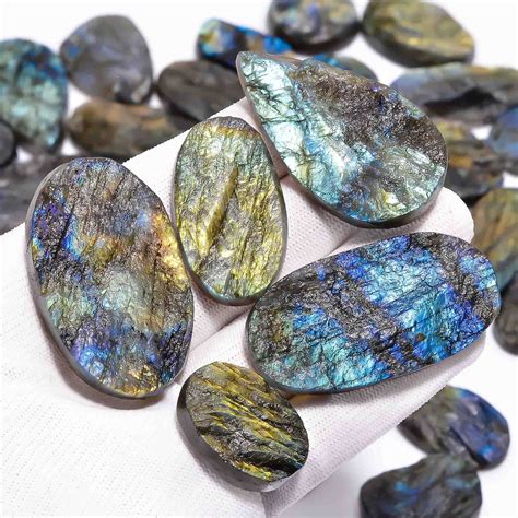Natural Raw Labradorite Druzy Cabochon Raw Labradorite Loose Etsy