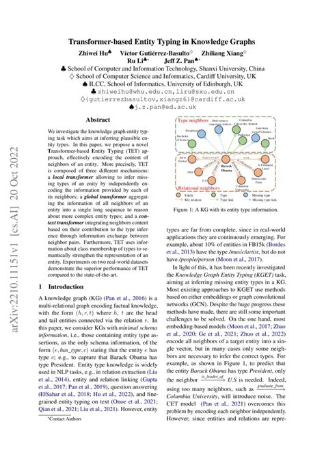 transformer based entity typing in knowledge graphs deepai