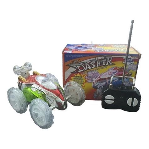 Carrinho Controle Remoto Maluco Carro Gira 360º c Luz em Promoção