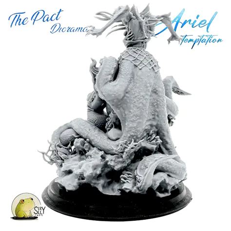 The Pact Diorama Ariels Temptation 3D Print Resin Simtasia