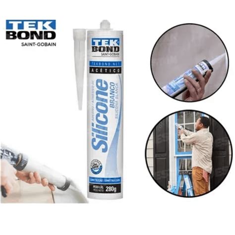 Silicone 280 Ml Multiuso Acético Branco Tekbond