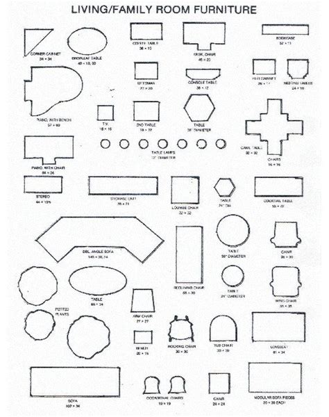 Printable Furniture Templates