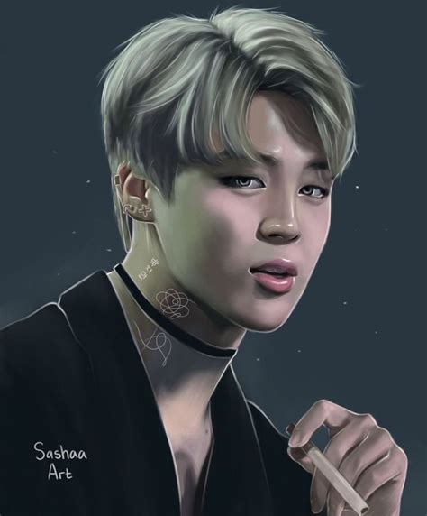 Angels Will Fly To The Moon Jimin Fanart Kpop Fanart Bts Jimin