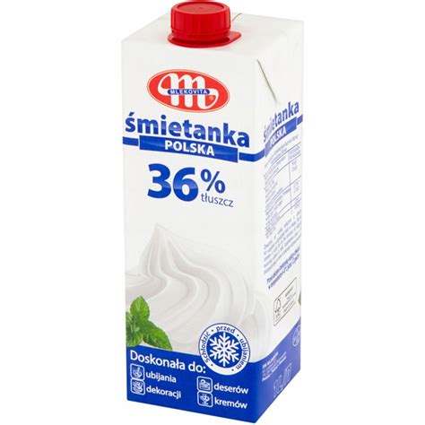 Śmietana 36 Mlekovita 1000 ml 1000 g 15089434309 Allegro pl
