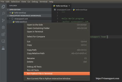 R T Hay H Ng D N L P Tr Nh Python V I Visual Studio Code Vinasupport