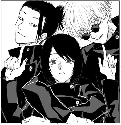 Suguru Geto Shoko Ieiri Satoru Gojo Jujutsu Kaisen Jujutsu 8352 Hot Sex Picture