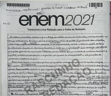 Aprender Sobre 75 Imagem Modelo Enem Redacao Br Thptnganamst Edu Vn